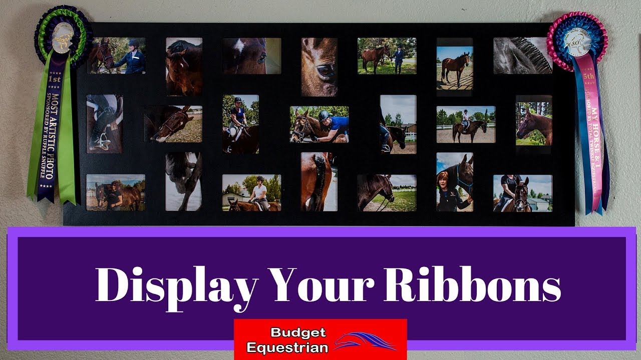 A Different Way To Display Horse Show Ribbons - YouTube