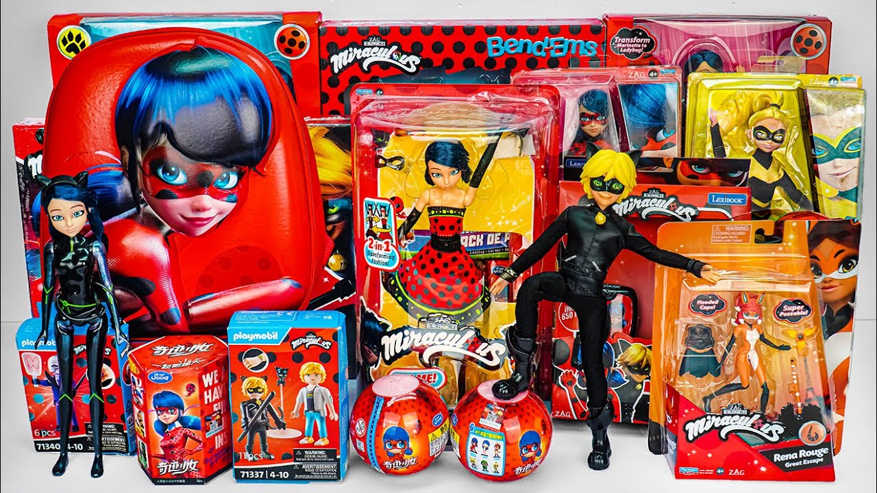 74 Minutes Satisfying with Unboxing Cute Miraculous Ladybug Toys ...