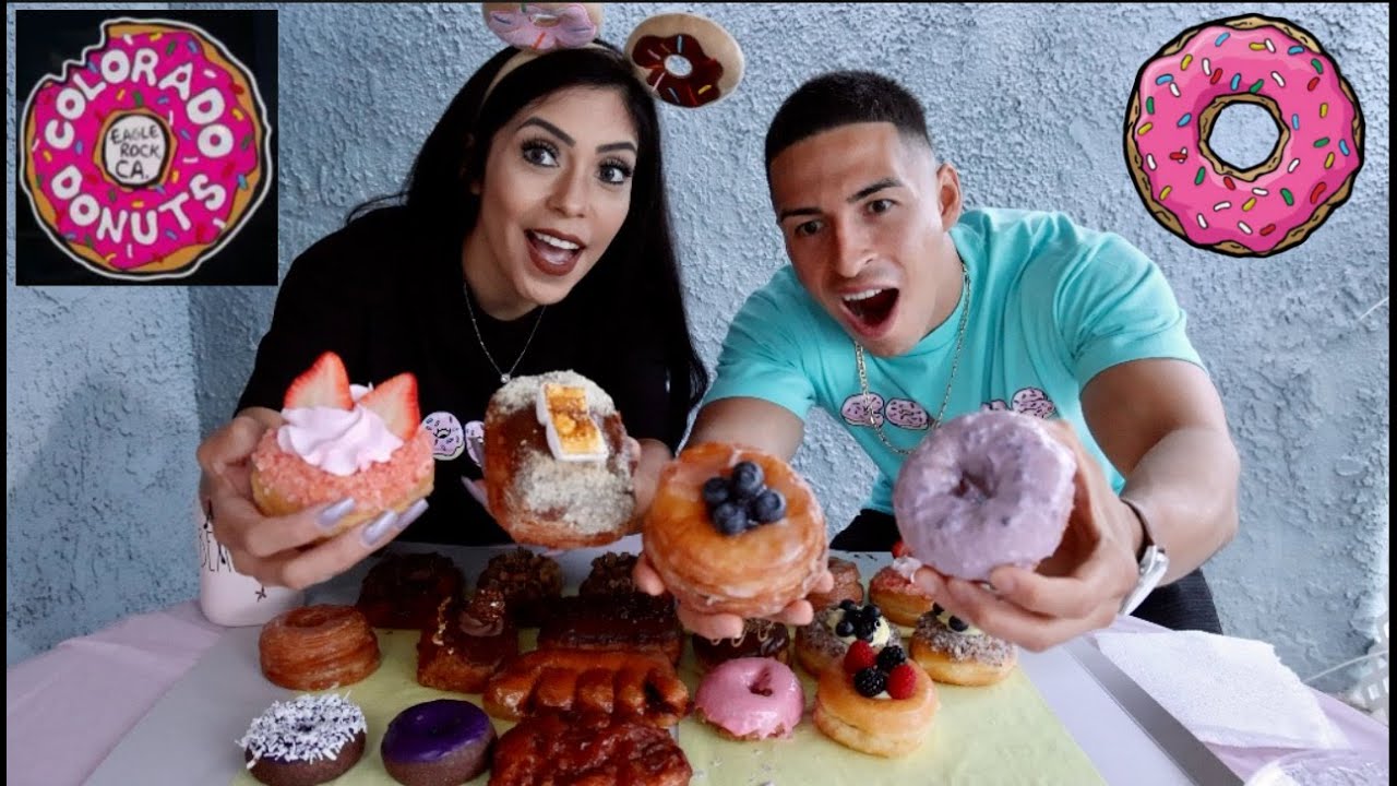 Cheat Day | Colorado Donuts Mukbang | EATING Cronut, Reeses Donut - YouTube
