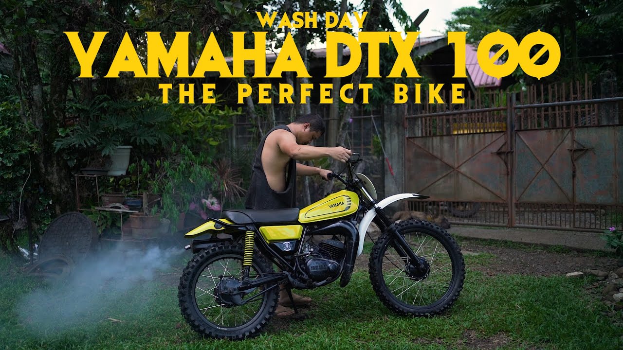 Wash day for the PERFECT BIKE Yamaha DTX100 Enduro Bike - YouTube