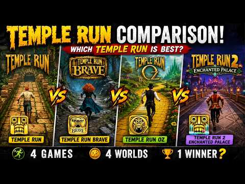 Which Temple Run Is Best? Temple Run Vs Brave Vs Oz Vs Temple Run 2 Enchanted Palace