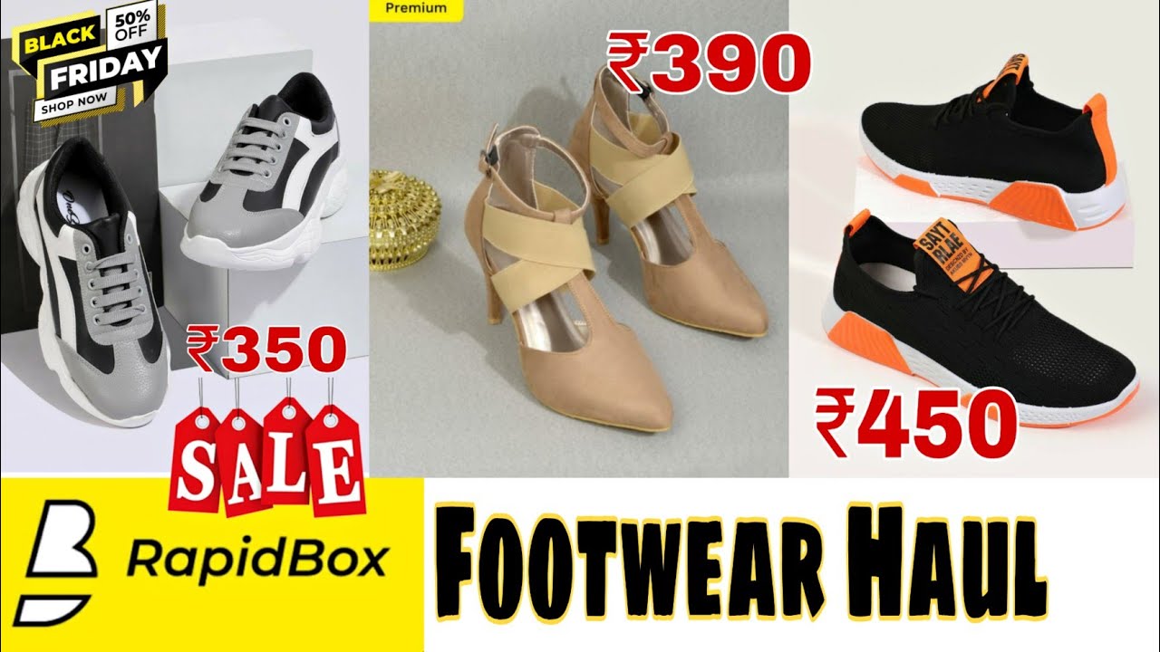 Rapidbox Haul & Review||Rapidbox Footwear Haul|| Rapid Box Indian App ...
