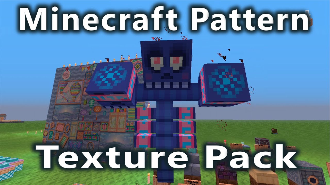 Minecraft - Taking a Look at the New Pattern Texture Pack! - YouTube