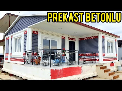 BETONDAN DAHA SAĞLAM PREKAST DUVARLI Prefabrik Ev Turu | NET FİYAT | Maliyet (UZUN ÖMÜRLÜ TAŞ EV)