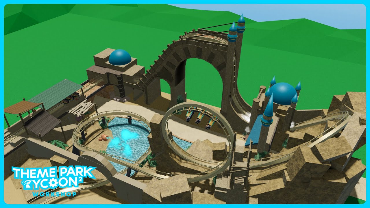 Dessand Dive Coaster Blueprint in Theme Park Tycoon 2 - YouTube