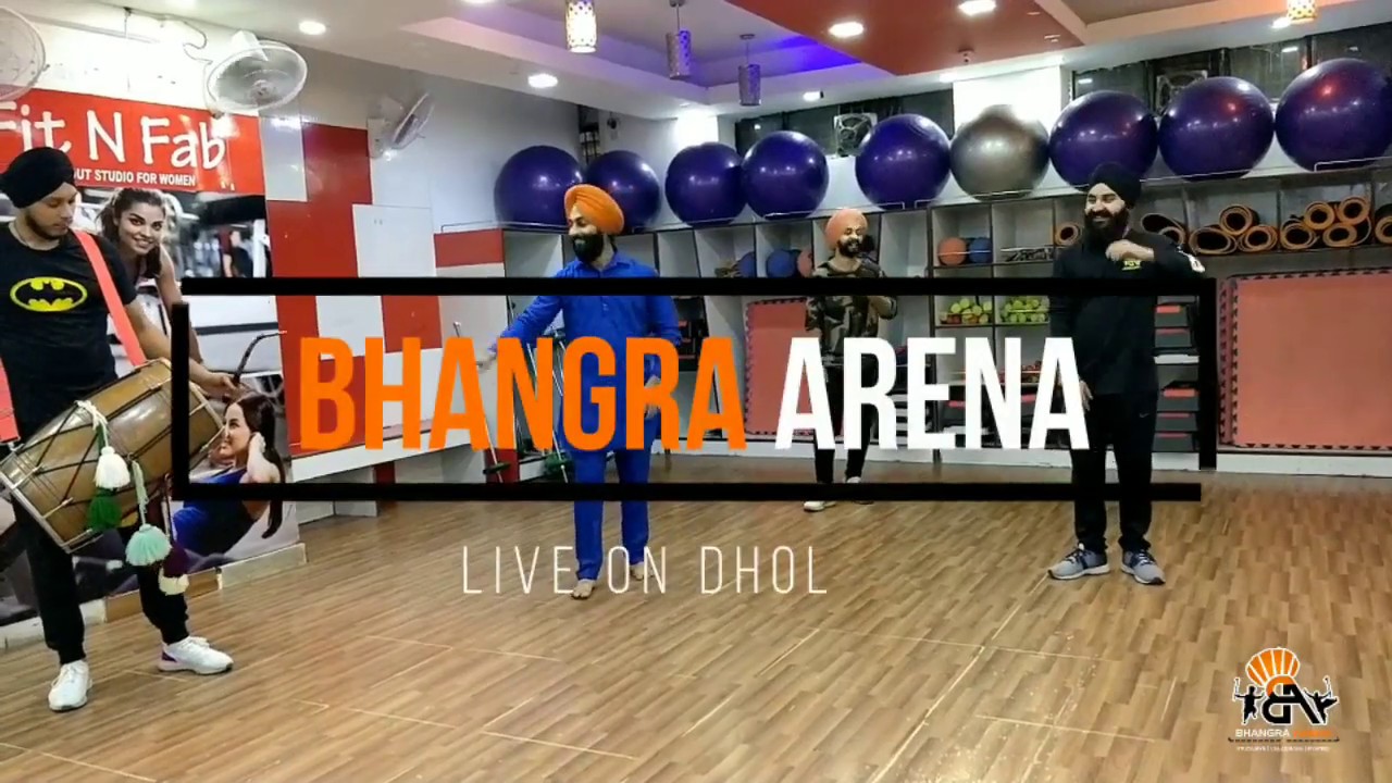Bhangra Arena || Live Bhangra on Dhol - YouTube