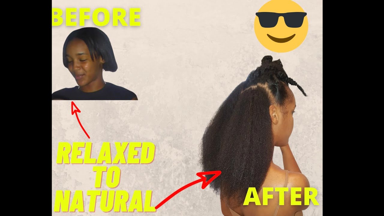 NATURAL HAIR JOURNEY/RELAXED TO NATURAL - YouTube