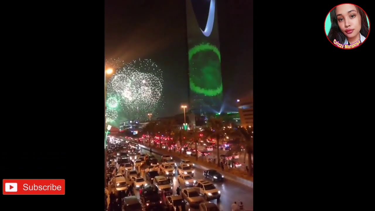 Saudi National Day ||fireworks and air show||September 23 - YouTube