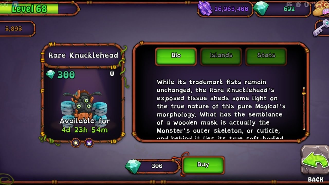 How To Breed RARE Knucklehead In My Singing Monsters? Confirmed Working ...
