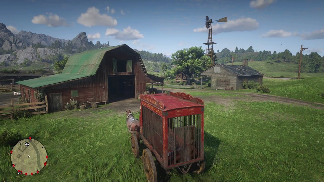 RDR2 - What if we sell Seamus a circus cage with a man in it - YouTube