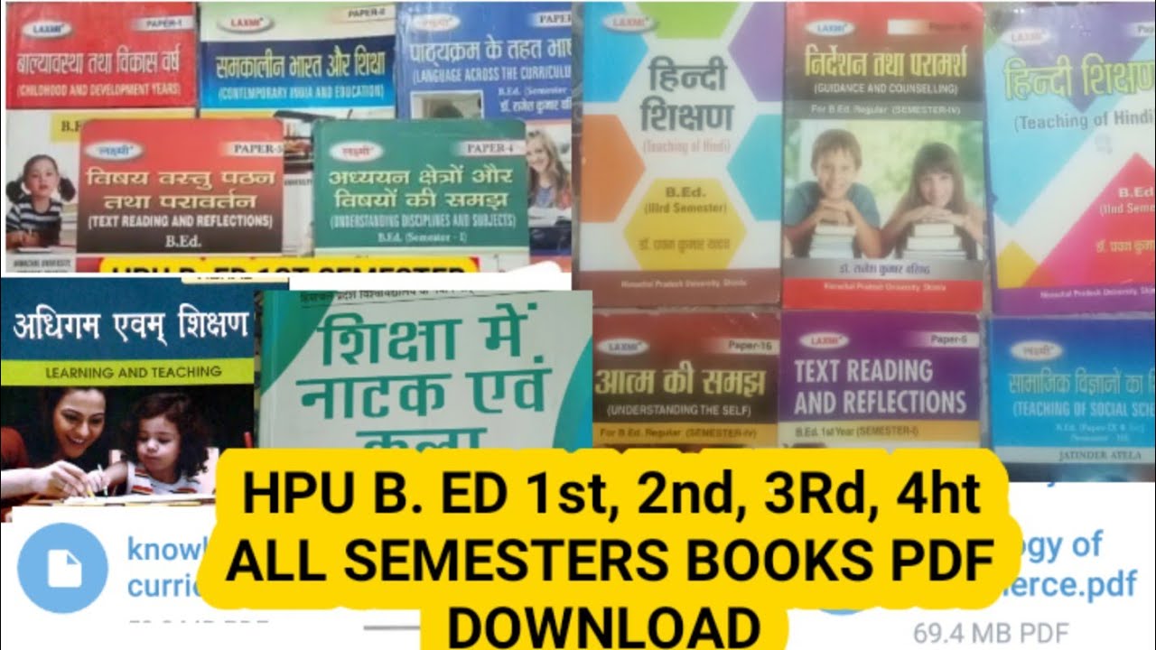 b. ed all sem books pdf download hpu b. ed books hpu b. ed books pdf ...
