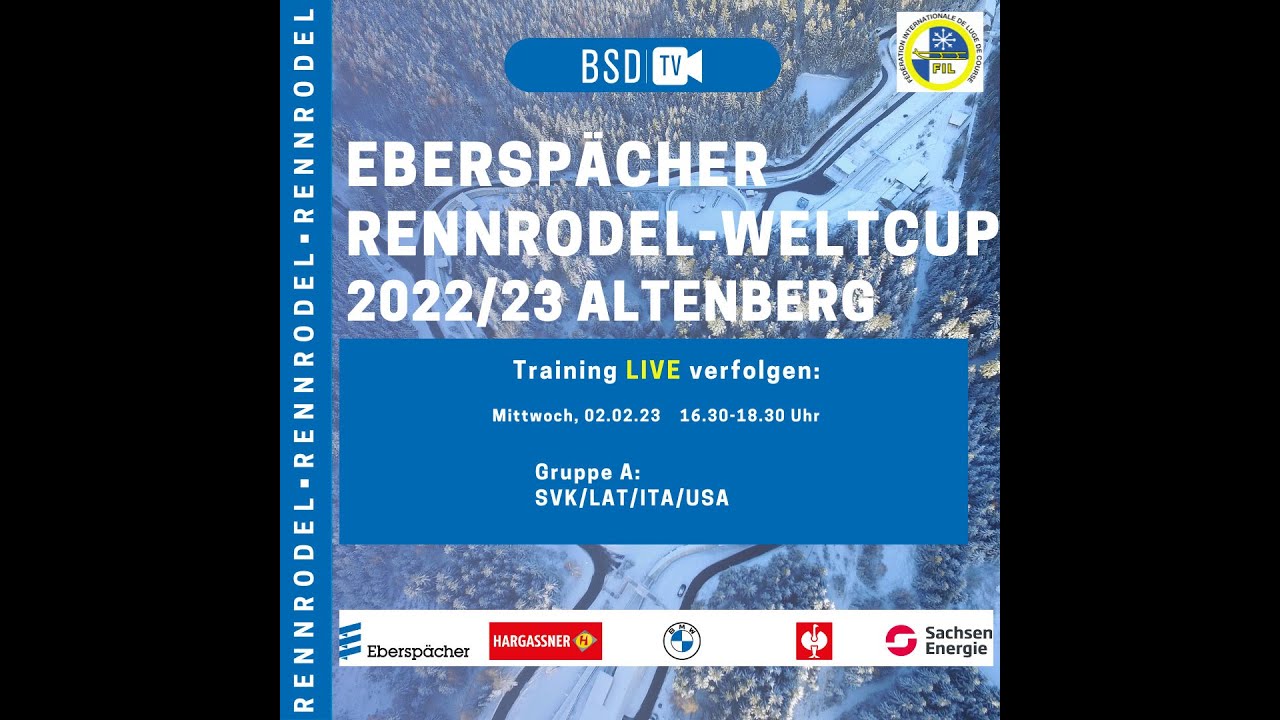 Eberspächer Rennrodel Weltcup 2022/23 - Altenberg /GER - Training - Gr ...