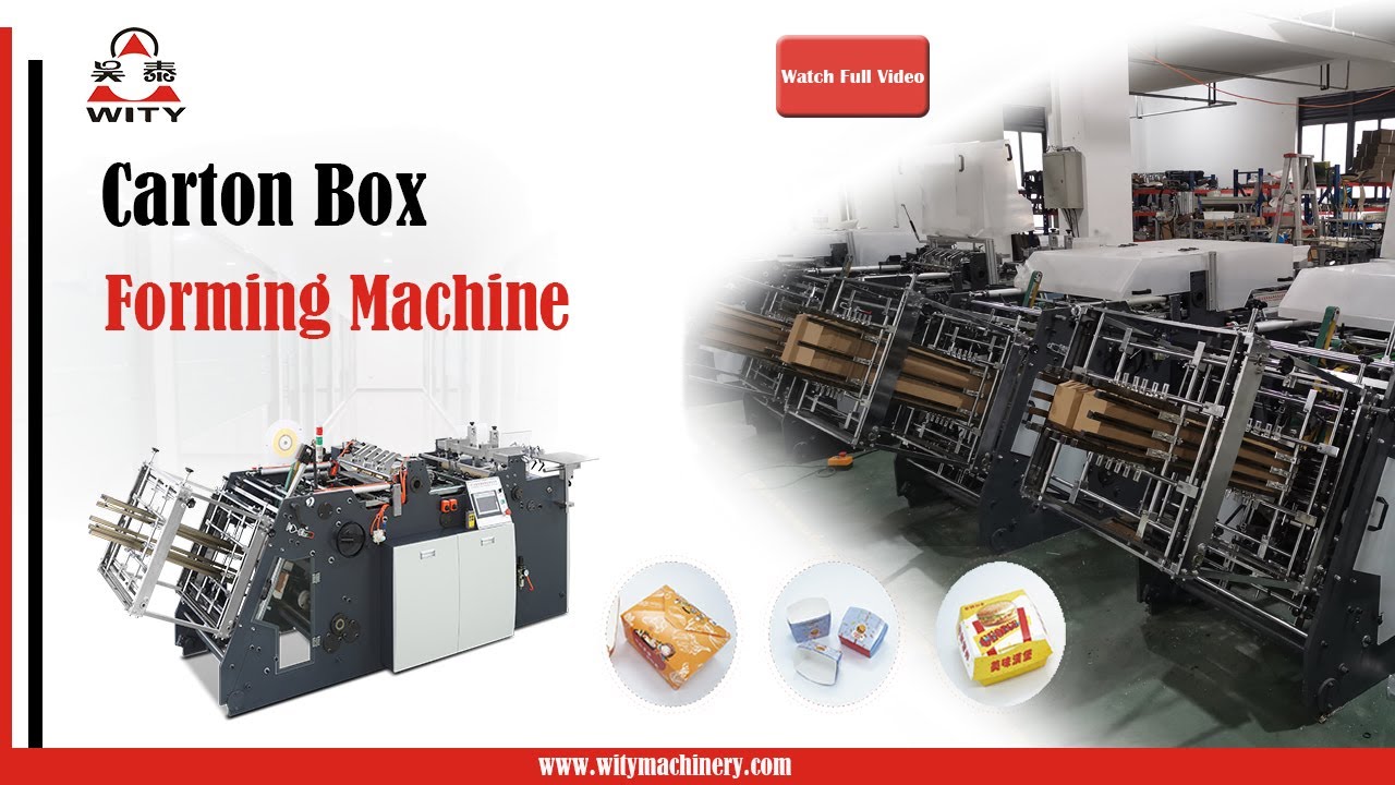 Paper Food Container Forming Machine - YouTube