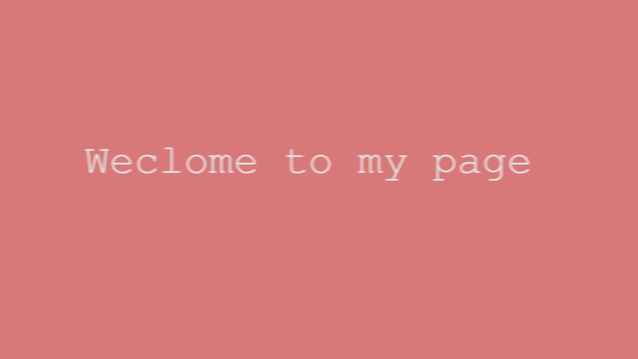 Welcome To My Page Graphics
