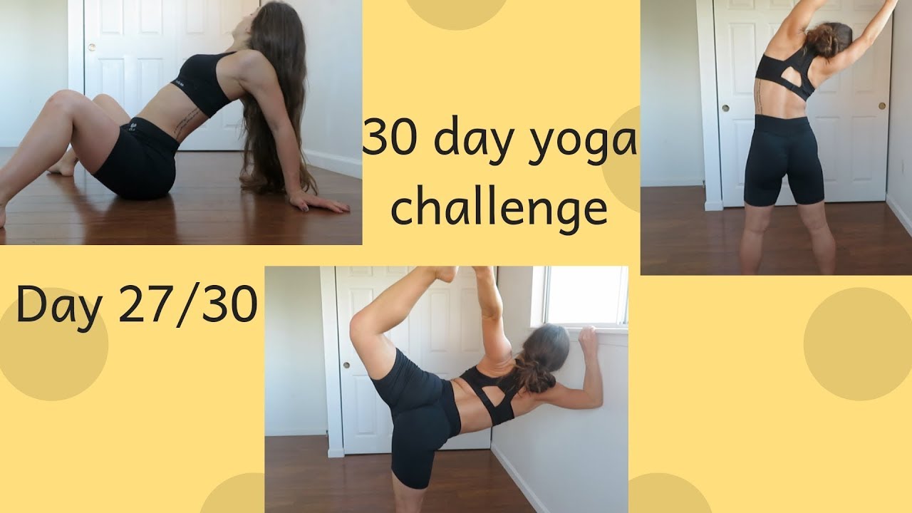 DAY 27 OF THE 30 DAY YOGA/STRETCHING CHALLENGE! PRE GYM - YouTube