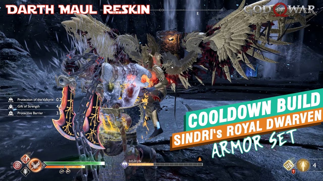Sindri's Royal Dwarven Armor Set Vs Sigrun | God of War - Cooldown ...