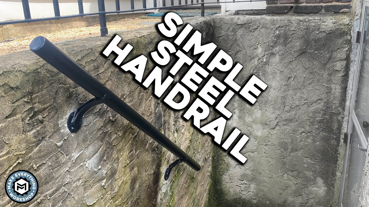 Making A Steel Handrail From Pipe - Easy Welding Project - YouTube