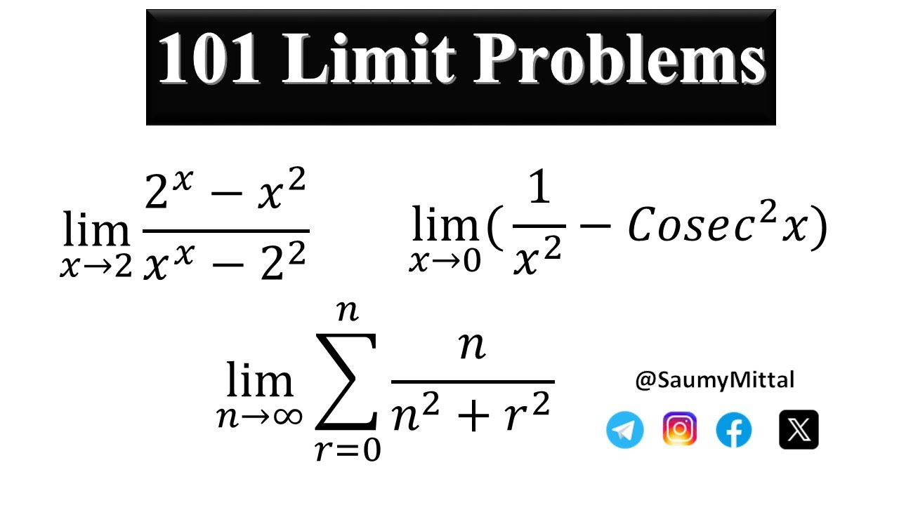 101 Limit Problems - YouTube