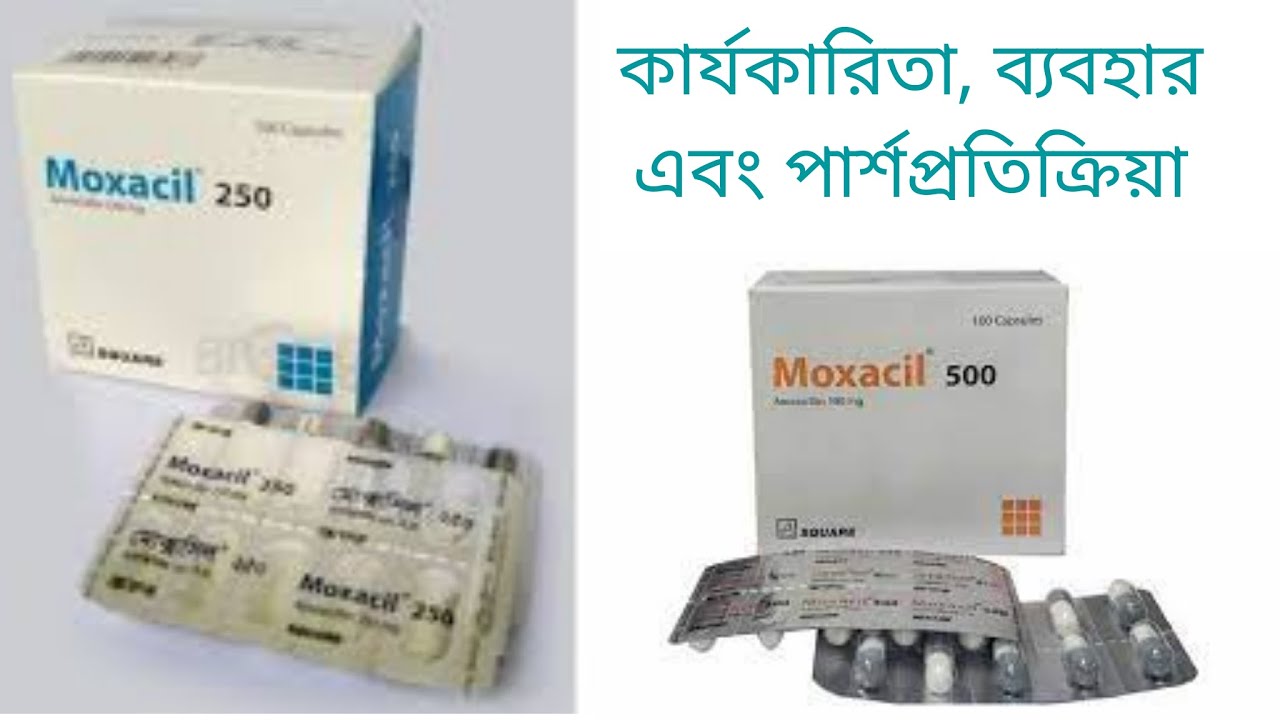 Moxacil capsule(Amoxicillin)/500mg & 250mg এন্টিবায়োটিক| কার্যকারিতা ...