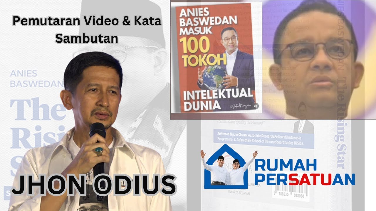 Pemutaran Video & Sambutan John Odius | acara Peluncuran Buku The ...
