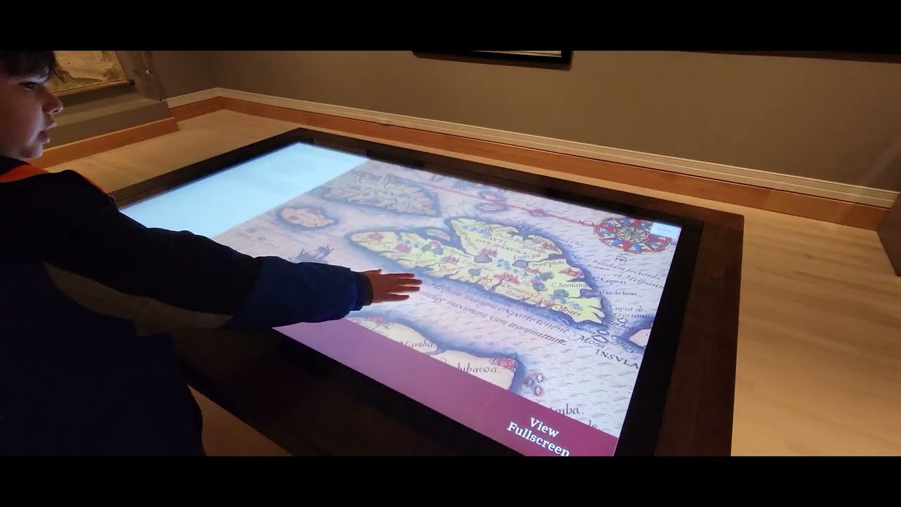 Playing With Map Table In Museum In Colonial Williamsburg! - YouTube