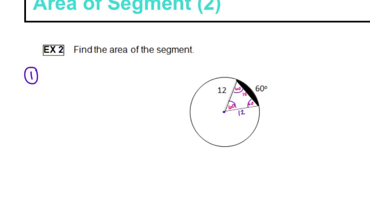 Area of Segment (2) - YouTube