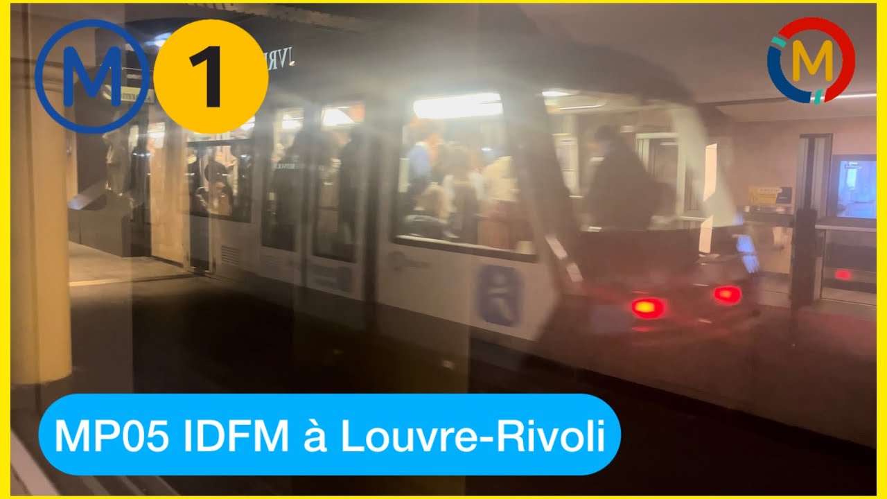 [Metro 1] MP05 IDFM à Louvre-Rivoli - YouTube