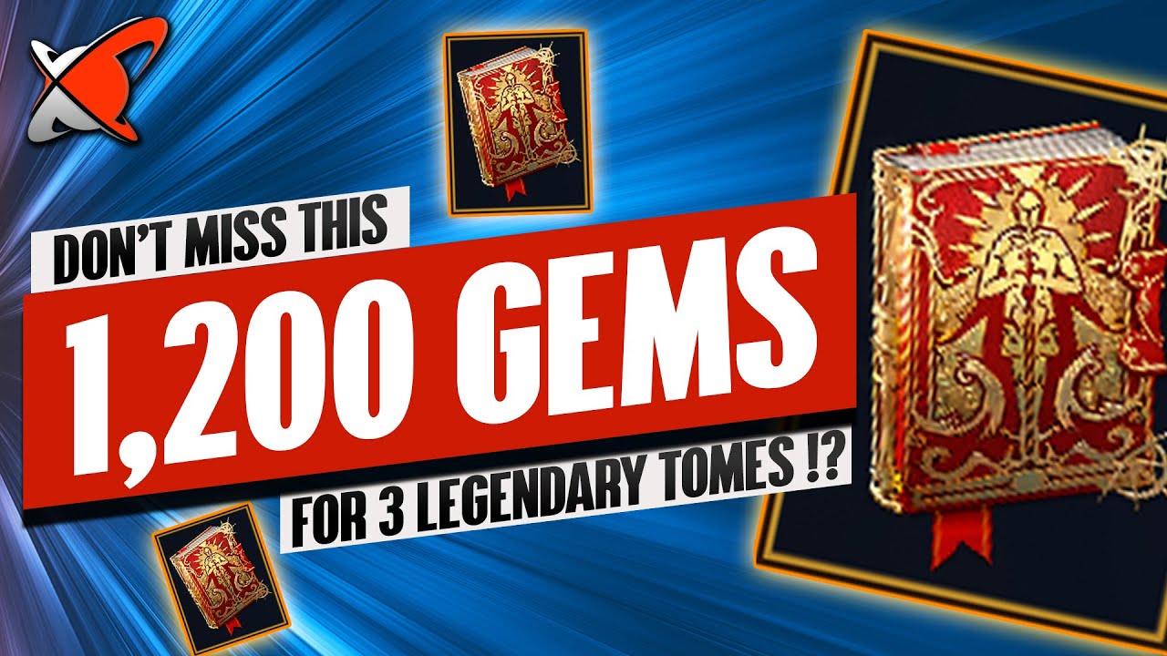 DON'T MISS THIS OPPORTUNITY | 3 Legendary Tomes For "Free Gems" | RAID ...