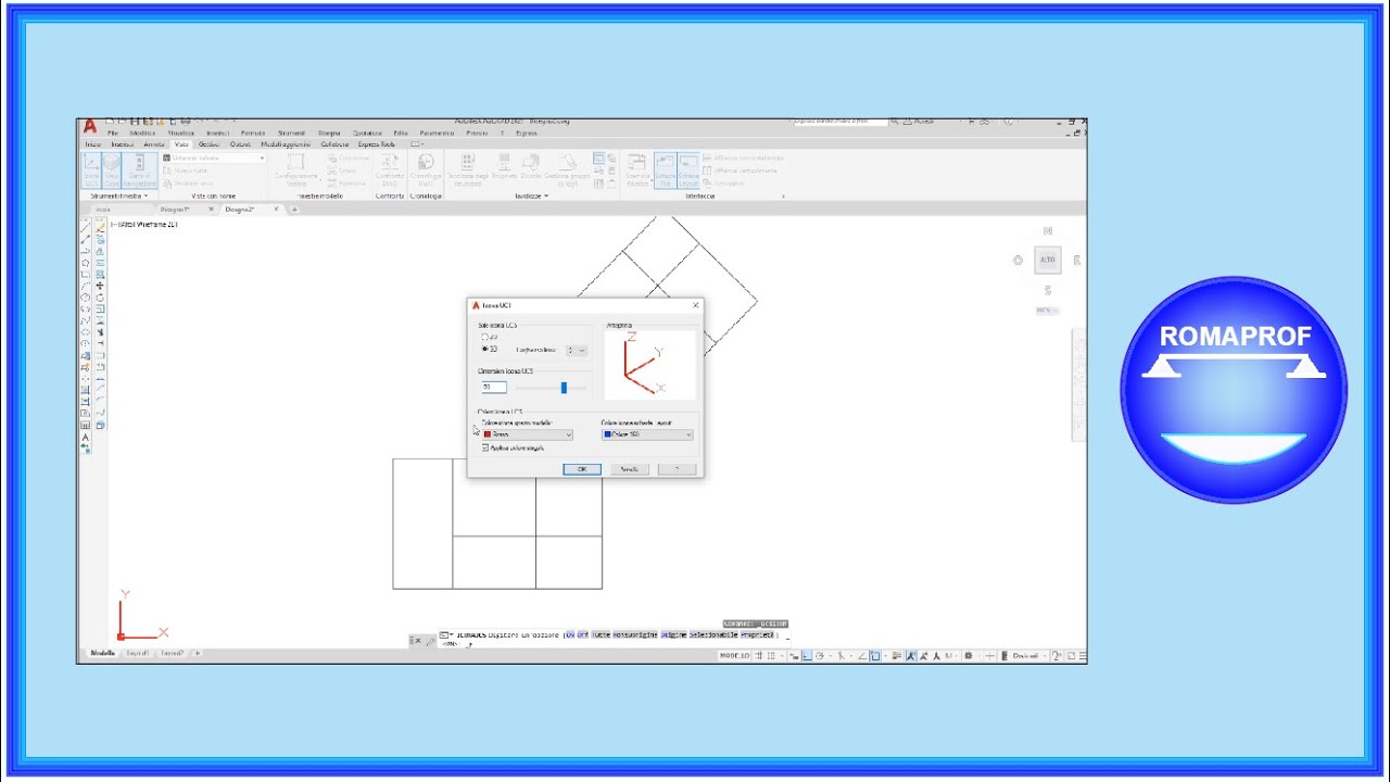LEZIONE DI AUTOCAD: IL SISTEMA DI COORDINATE UTENTE UCS. INTRODUZIONE ...