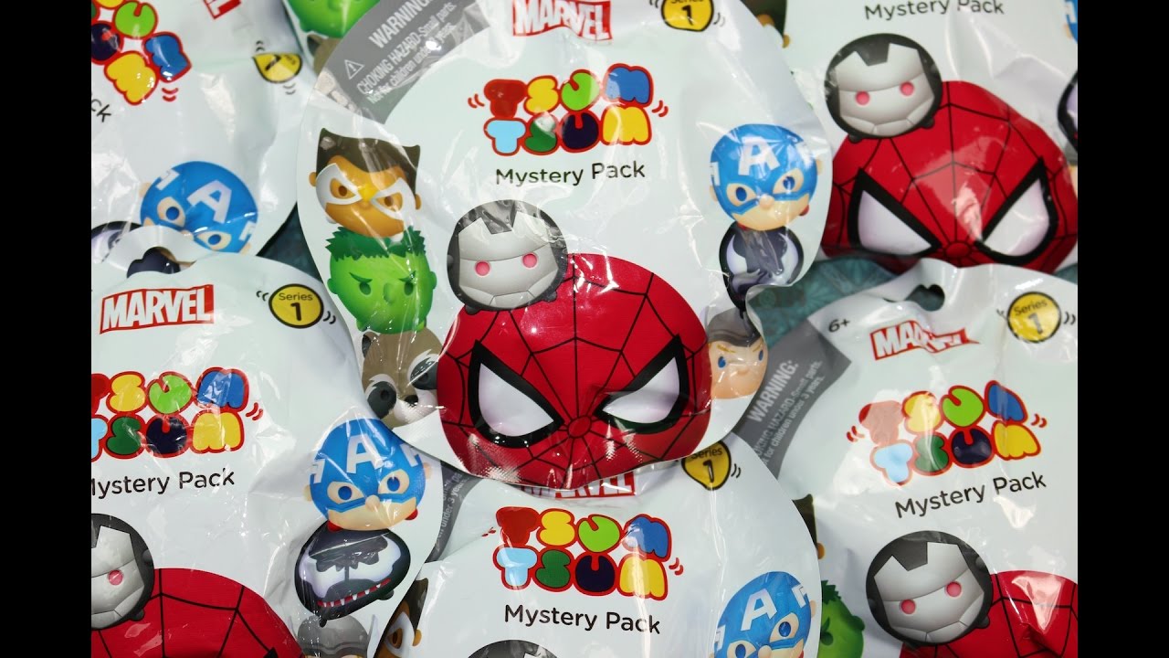 Opening Tsum Tsum Marvel Mystery Pack Series 1 - YouTube
