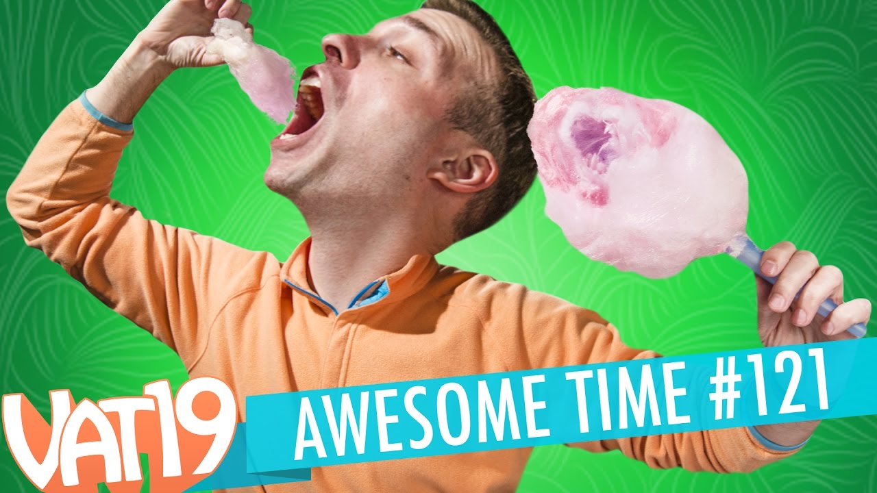 Golden Gummy Challenge, DIY Cotton Candy, and Demo Dude | A.T. #121 ...