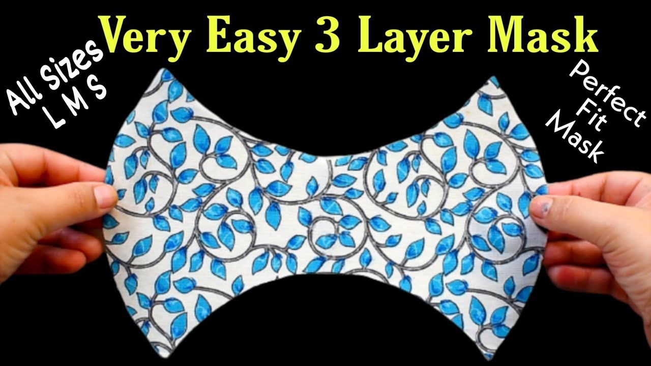Very Easy New Trending Pattern Mask - Face Mask Sewing Tutorial ...
