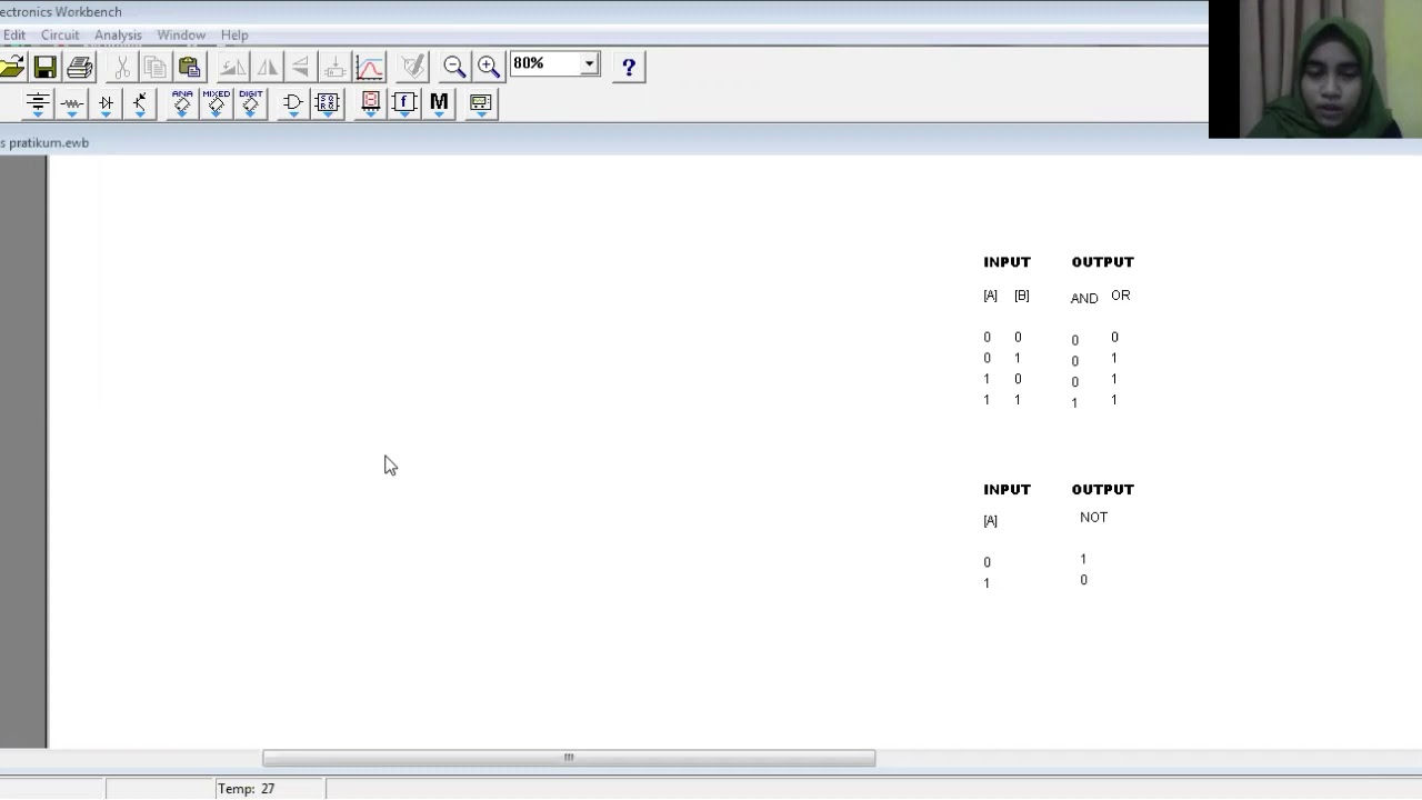 Simulasi gerbang logika (AND OR DAN NOT) menggunakan aplikasi EWB - YouTube
