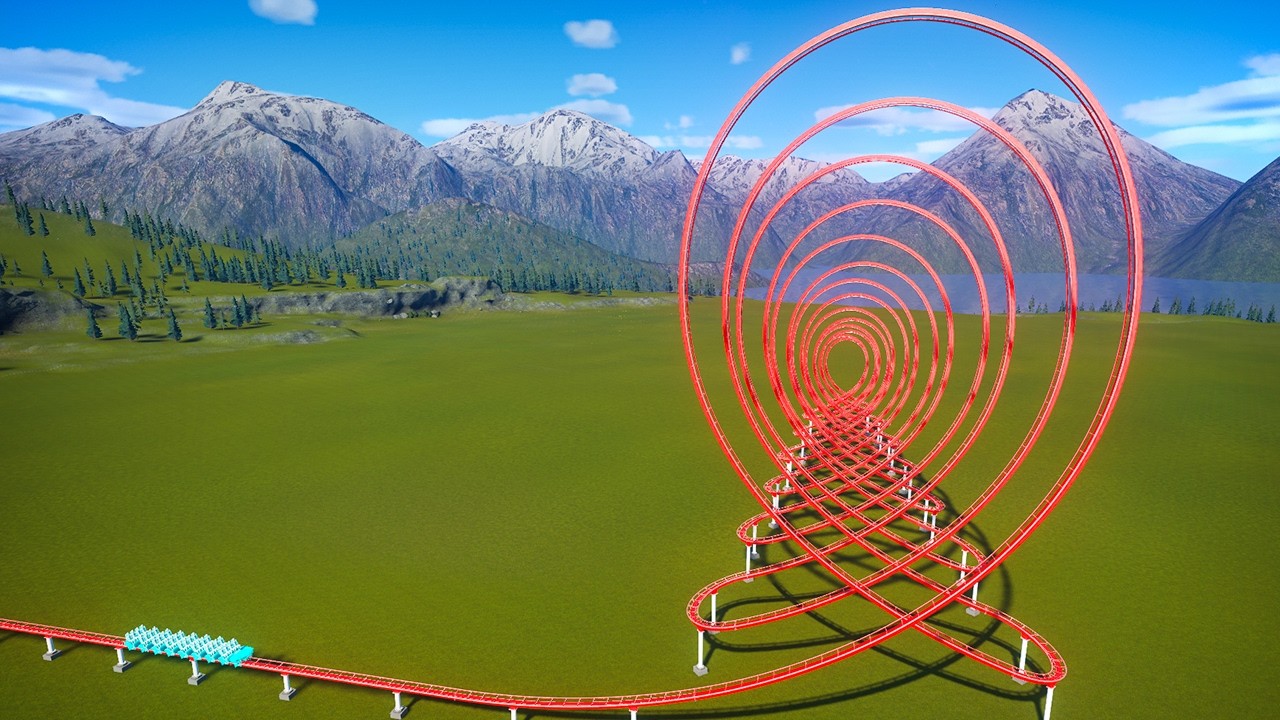 Drop Shape Loop Roller Coaster #2 – Planet Coaster - YouTube