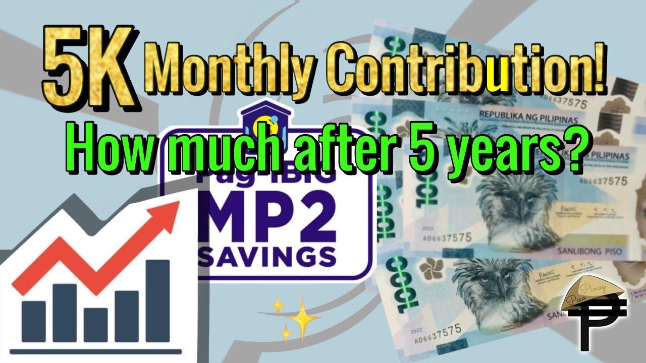 ₱5,000 Monthly Pag-Ibig MP2 Contribution, how much after 5 years? - YouTube