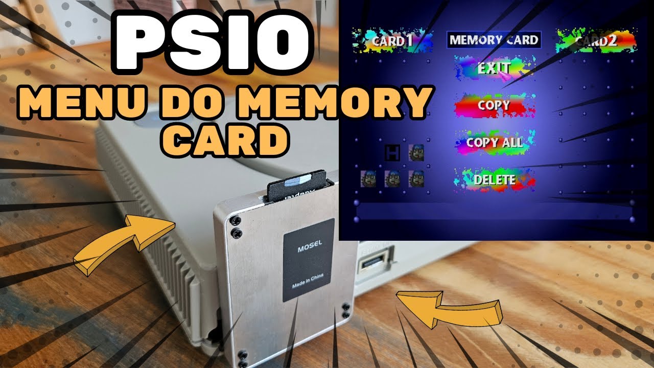 Explorando o PSIO: Acesso ao Menu do Memory Card no PS1! - YouTube