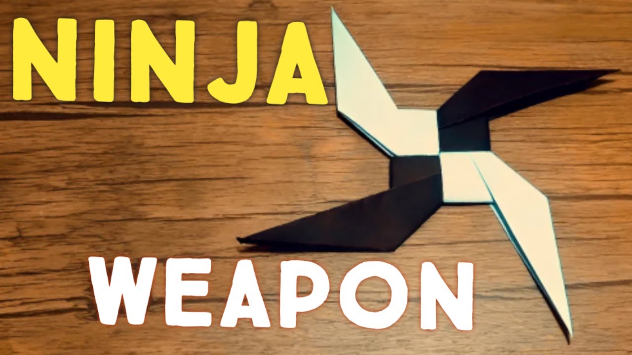 How to make ninja weapons (origami ninja weapons) - YouTube