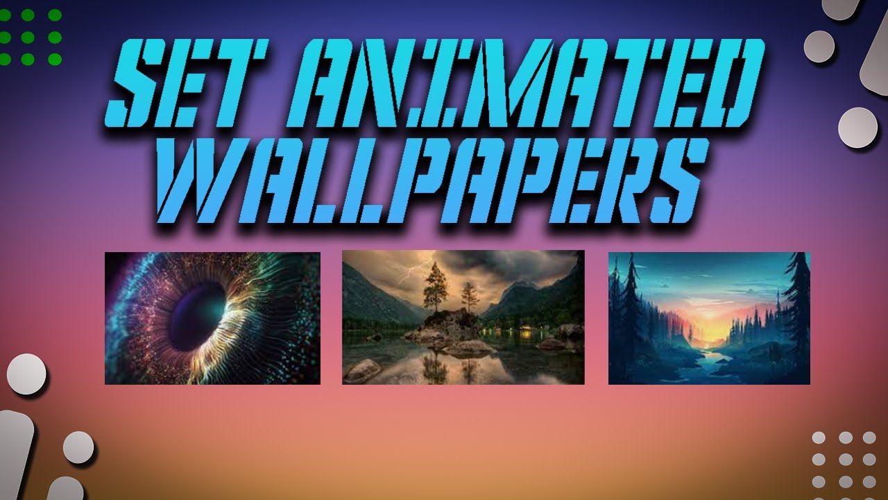 How to set animated wallpaper in windows 11 - YouTube