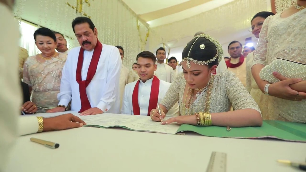 Namal Rajapaksa Wedding