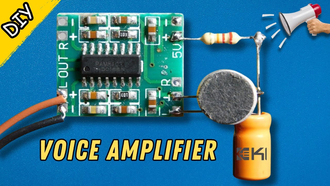 How To Make A Mini Mic Amplifier | Microphone Amplifier DIY | Mic ...