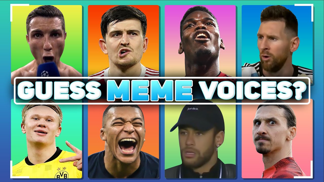 Guess The Players By Their Meme Voices: Ronaldo, Messi, Maguire, Muller ...