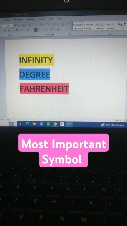 Ms Word Symbols Inserting Code Tricks Most Important Symbol #msword #symbols #computertricks ...