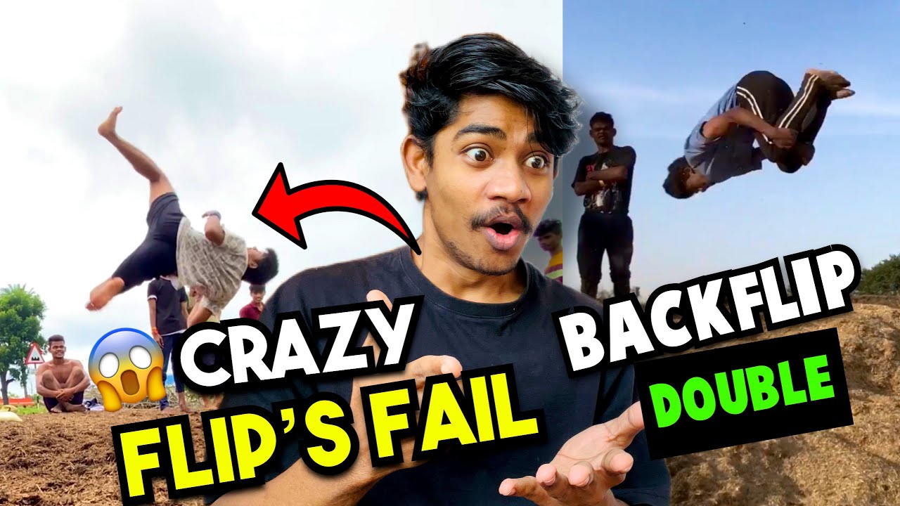 Crazy Fail Flip’s reaction 😱😂 epic fail stunt’s/ hyperhook Aashish ...