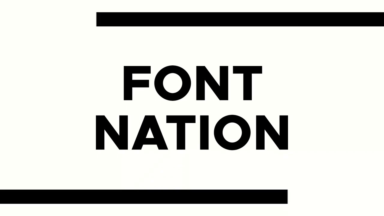 Font Nation — a bundle of 100 premium fonts available for sale - YouTube