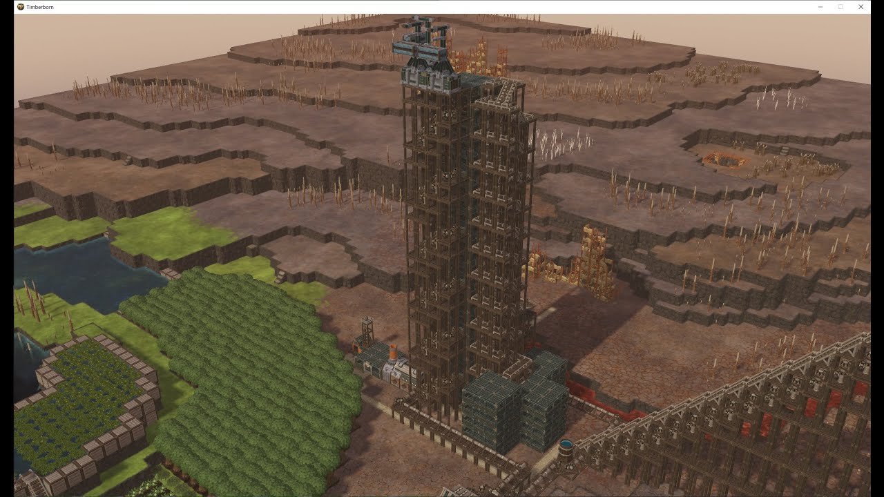 【Timberborn】重力バッテリータワー上級編 Spoiler - Advanced Gravity Battery Tower ...