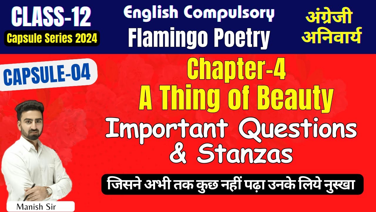 Capsule 04 || A Think of Beauty || Flamingo Poetry || Important ...