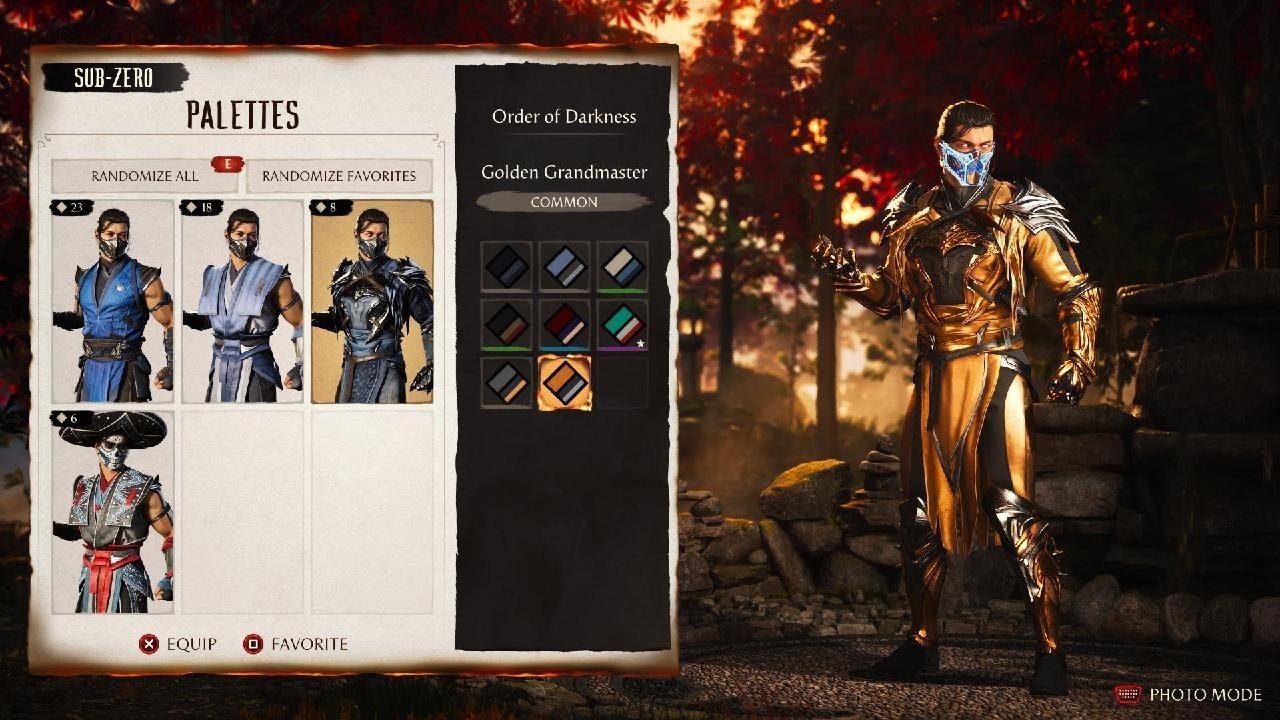 New MK1 season 3 Sub-Zero skin (Order of darkness ) - YouTube