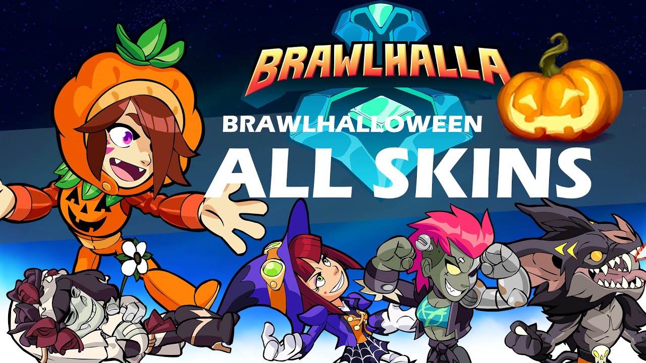 Brawlhalloween 2016-2020 ALL SKINS Showcase - YouTube