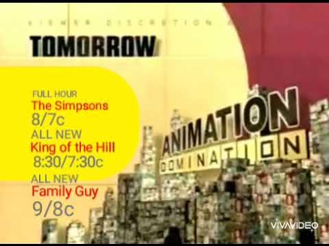 Fox Animation Domination Promo (March 30, 2008) - YouTube