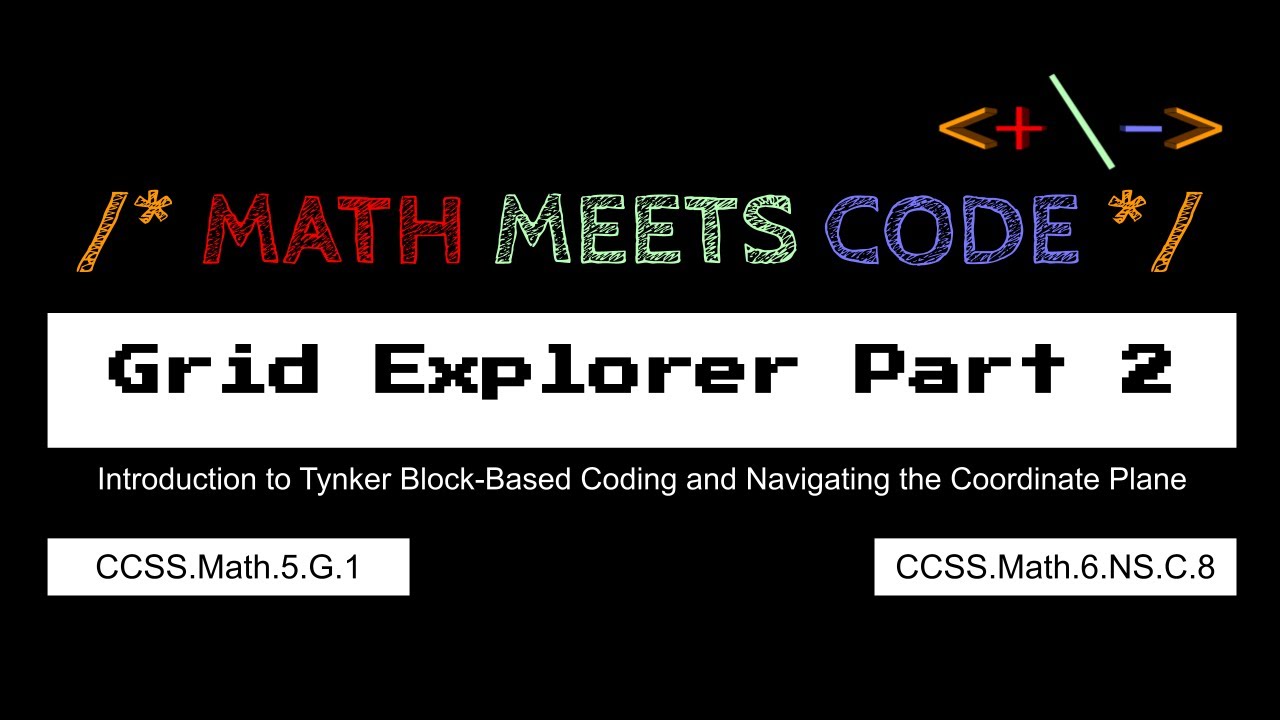 CCSS Math.5.g.1 Mastery: Tynker Block-Coding - Grid Explorer Part 2 ...